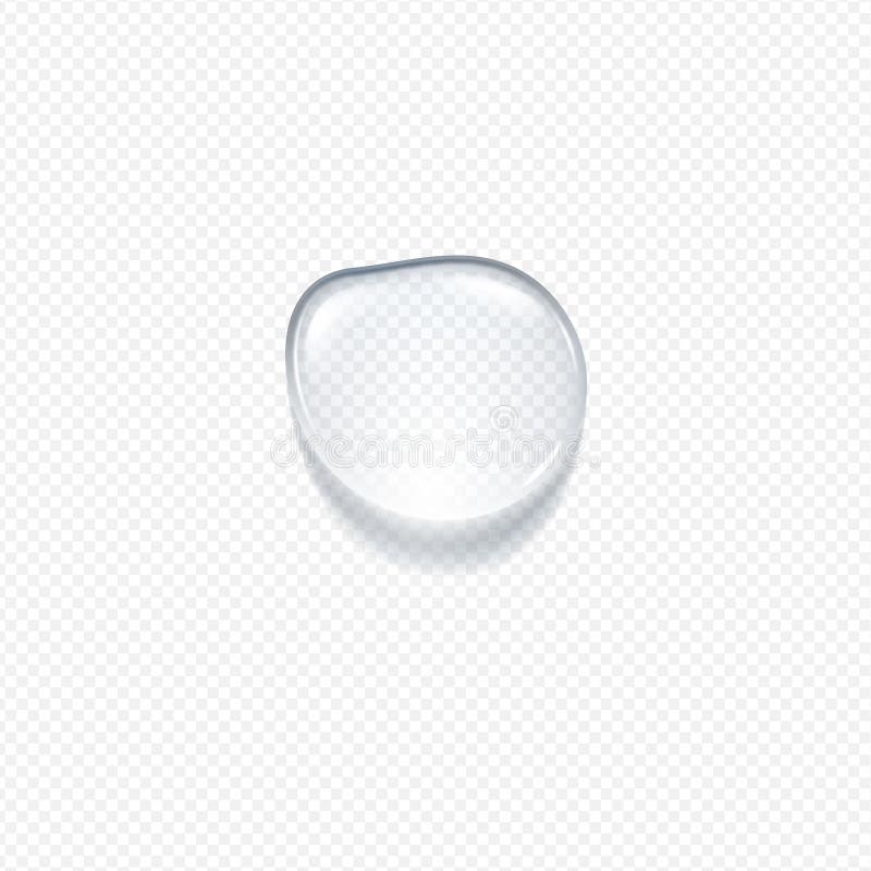 A Water Drop on a Transparent Background, Vector Illustration. Stock ...