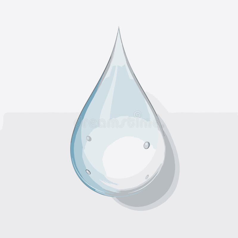 Water Drop Vector Flat Minimalistic Isolated Illustration Stock Vector ...