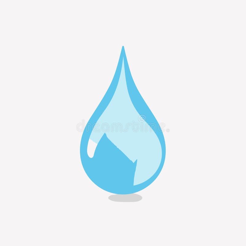 Water Drop Vector Flat Minimalistic Isolated Illustration Stock Vector ...