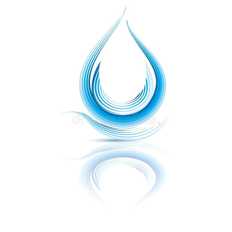 Water Drop. Vector Illustration Decorative Design Stock Vector ...