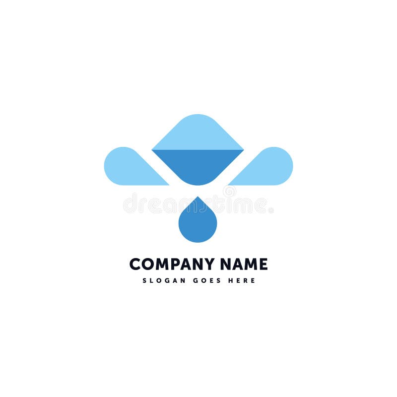 Water Drop Vector Logo. Creative Abstract Icon Mark Design Template ...