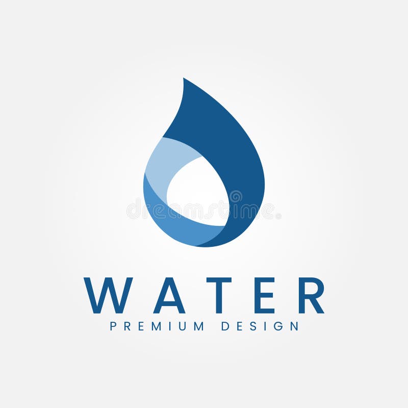 Water Drop Vector Logo Design Concept Design Stock Vector ...