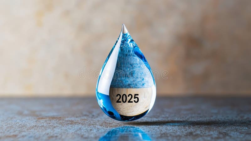 Water Drop 2025 Vision Future of Water Resource Scarcity Environmental ...