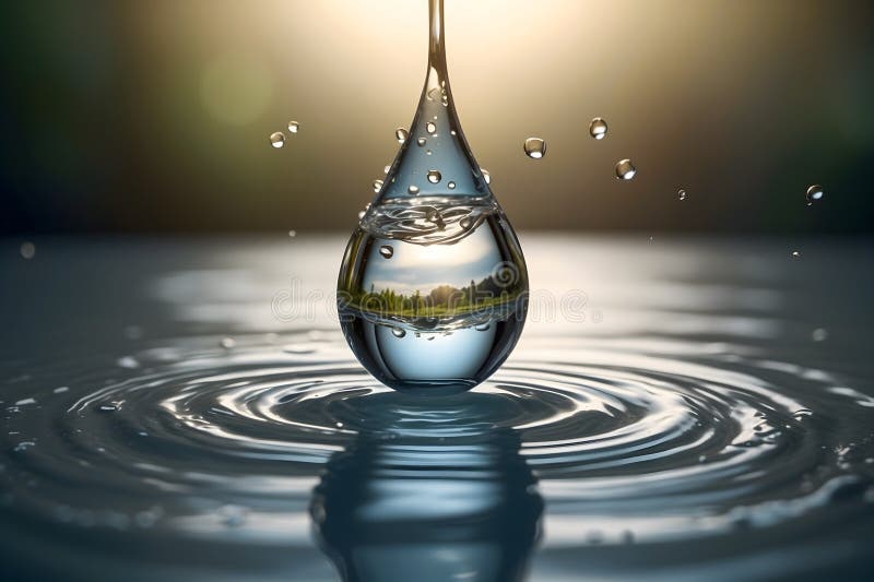 Water drop wallpaper stock illustration. Illustration of environment ...