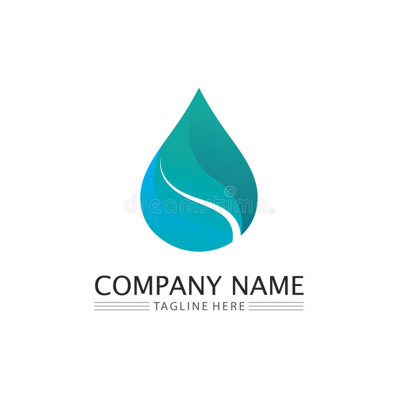 Water Drop Logo Template Vector Stock Illustration - Illustration of ...