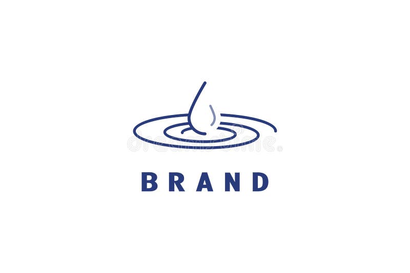 Water Drop Wave Logo stock vector. Illustration of corporate - 210514284