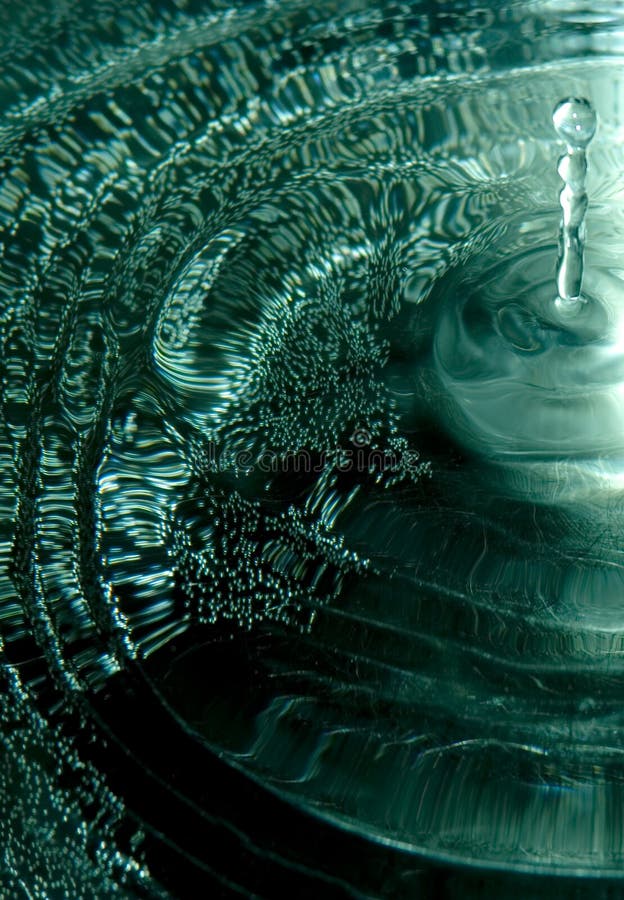 Water drop and waves stock image. Image of depth, closeup - 55435