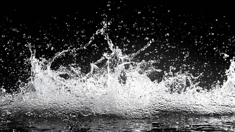 Water Drop Waves Water Drop Black Tone Background Stock Illustration ...