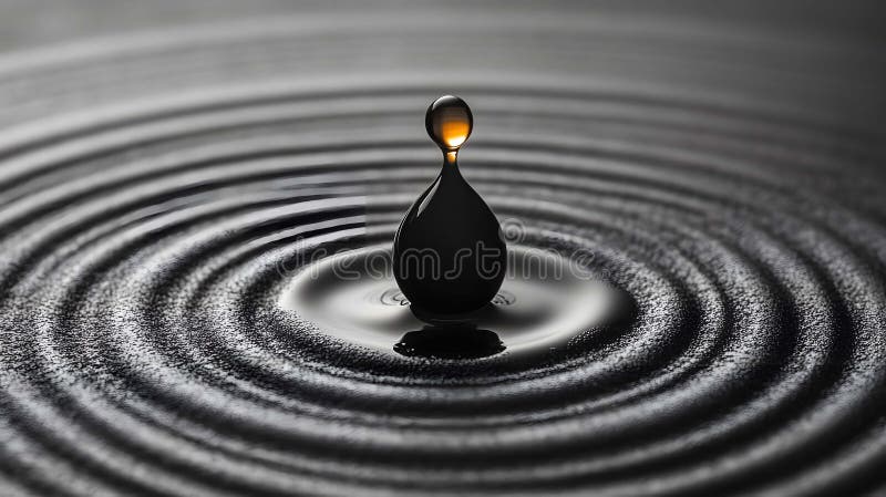 Waves Water Drop Black Tone Background Stock Illustrations – 5 Waves ...