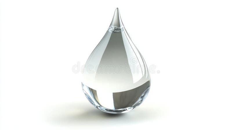 The Water Drop on the White Background Stock Image - Image of porcelain ...