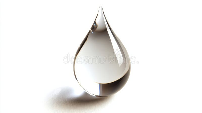 The Water Drop on the White Background Stock Image - Image of iron ...
