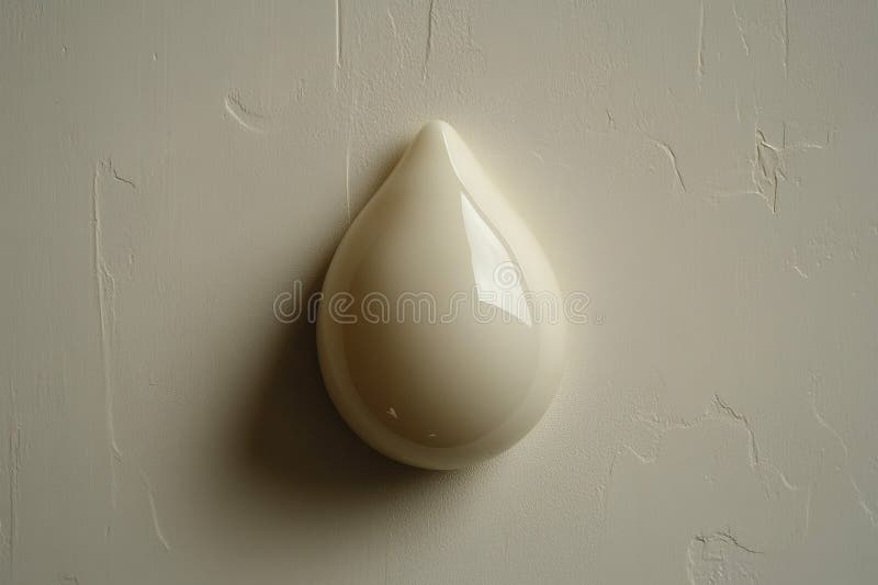 A Water Drop on a White Background, Clean and Artistic, Design Theme ...