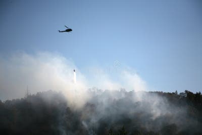 Water Drop on Wildfire editorial photography. Image of drop - 2836642