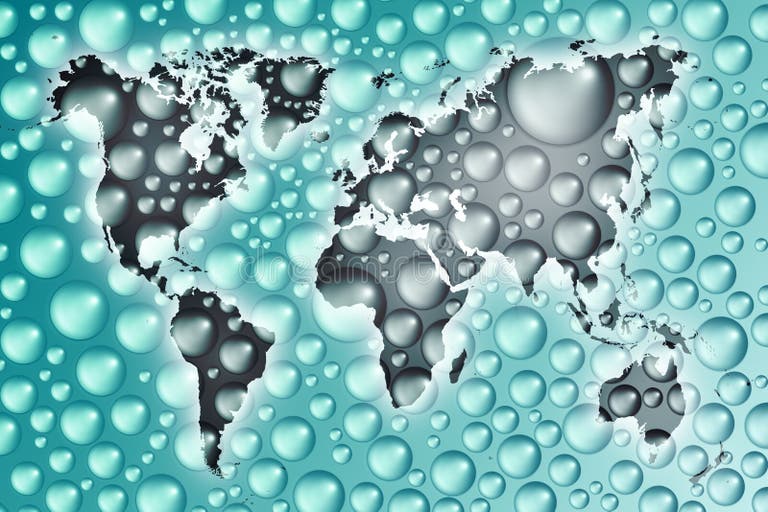 Water Drop World Map Stock Illustrations – 4,951 Water Drop World Map ...