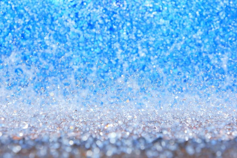 Water Droplet Bouncing and Splash Stock Image - Image of throw, blue ...