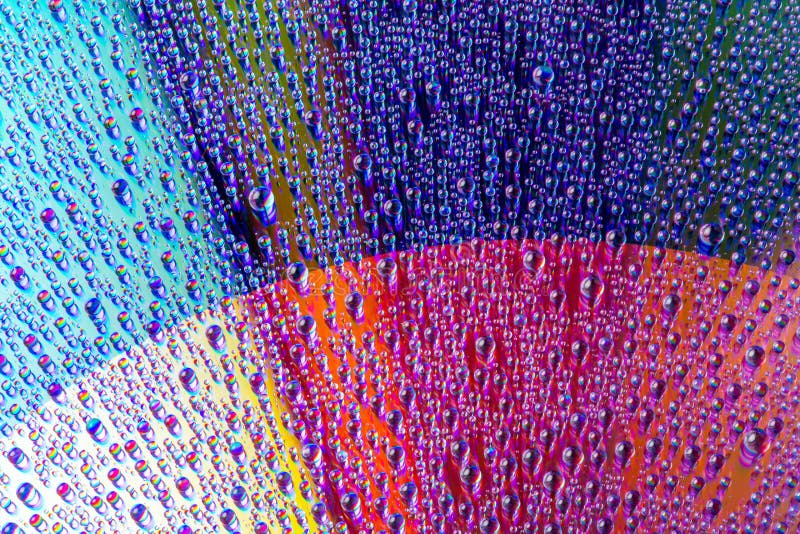 Water Droplet On Color Background Stock Photo - Image of black, calm ...