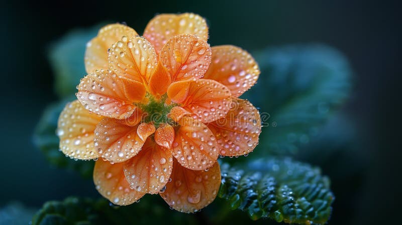 Water-Droplet Covered Flower Close-Up Stock Photo - Image of rain ...
