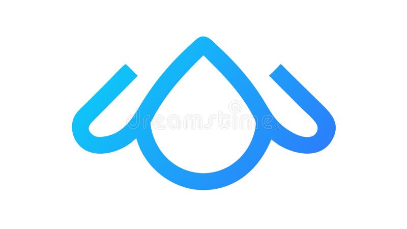 Water Droplet Element Icon. Purity Hydration Symbol, Vector Design ...