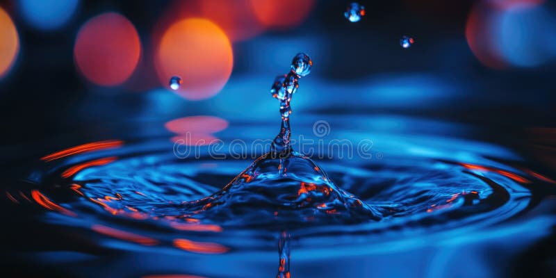 Water Droplet Falling stock photo. Image of fluid, droplet - 372943382