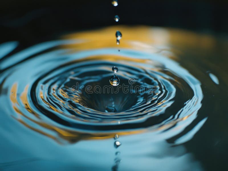 Water Droplet Falling stock image. Image of ripple, surface - 374196969