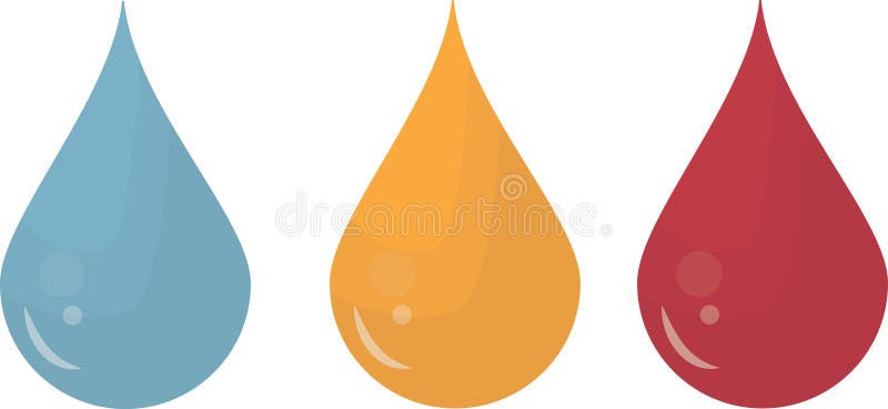 Colorful Water Droplet Icons Illustration Stock Illustration ...