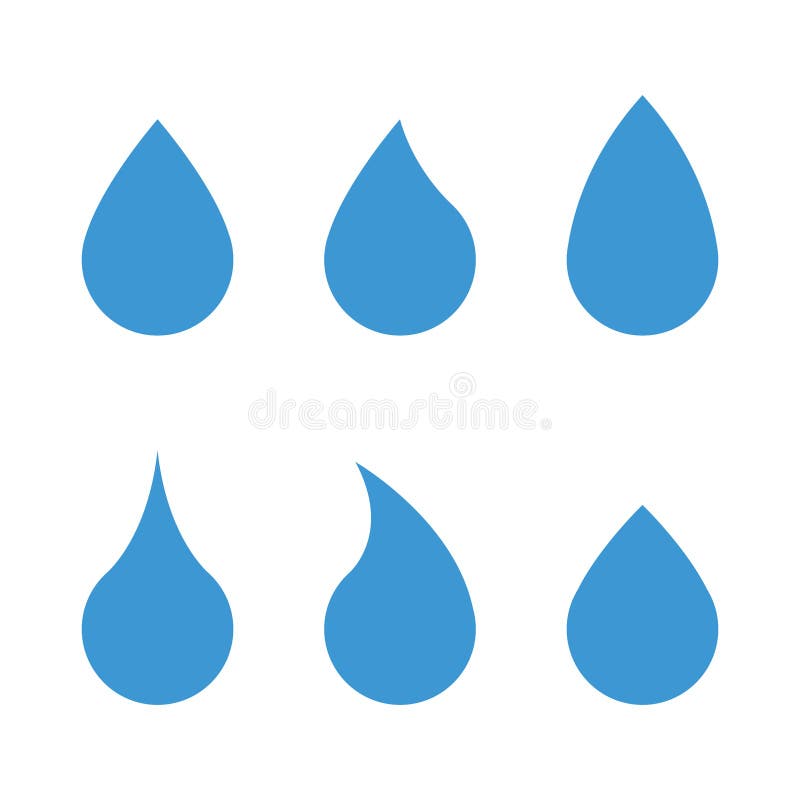 Water Droplet Icon. Simple Vector Illustration on a White Background ...