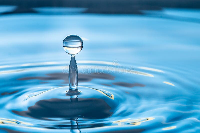 Water droplet impact stock photo. Image of pouring, close - 125802460