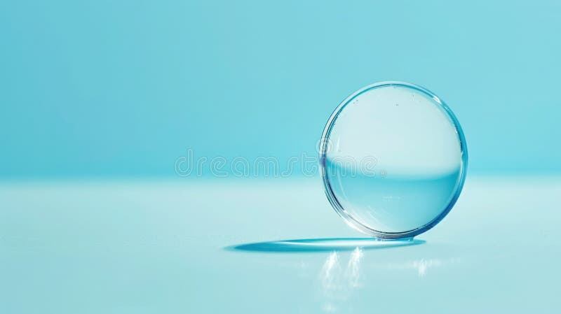 Water Droplet Magnifying Text on a Light Blue Background, Ideal for ...