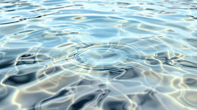 Water Droplet Ripple on Calm Waters (Generative AI) Stock Illustration ...