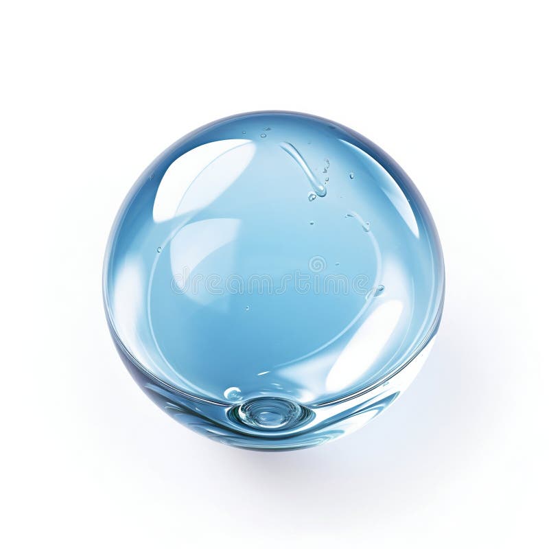 Water Droplet Sphere. Generative Ai Stock Illustration - Illustration ...