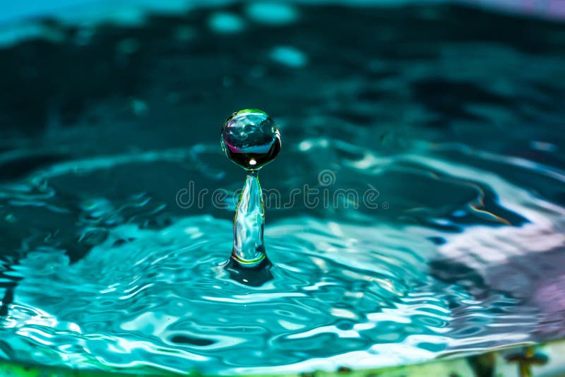 Water droplet splash stock image. Image of aqua, droplet - 194057023