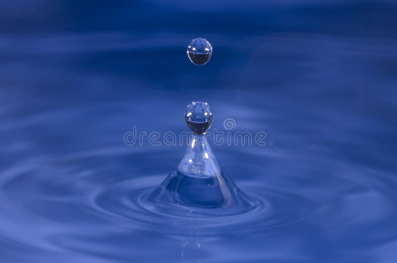 Water droplet splash stock photo. Image of freezeframe - 40386418