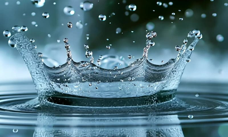 Water droplet splash stock video. Video of element, power - 372308385