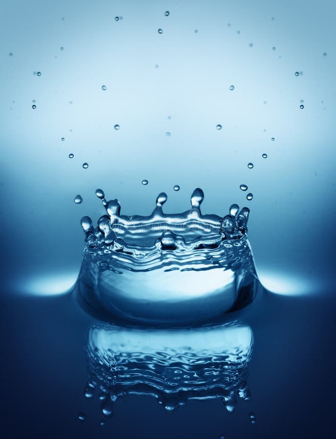 Water droplet splashing stock photo. Image of displace - 5362554