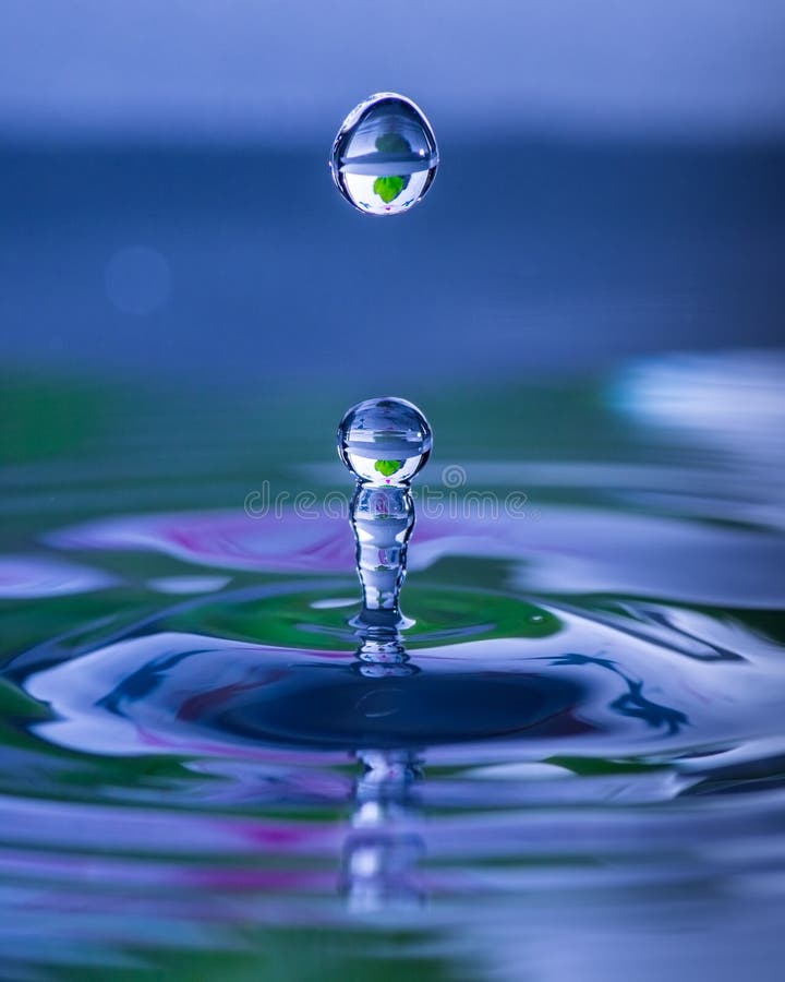 Colorful Water Droplet Splash Photograph Stock Photo - Image of drip ...