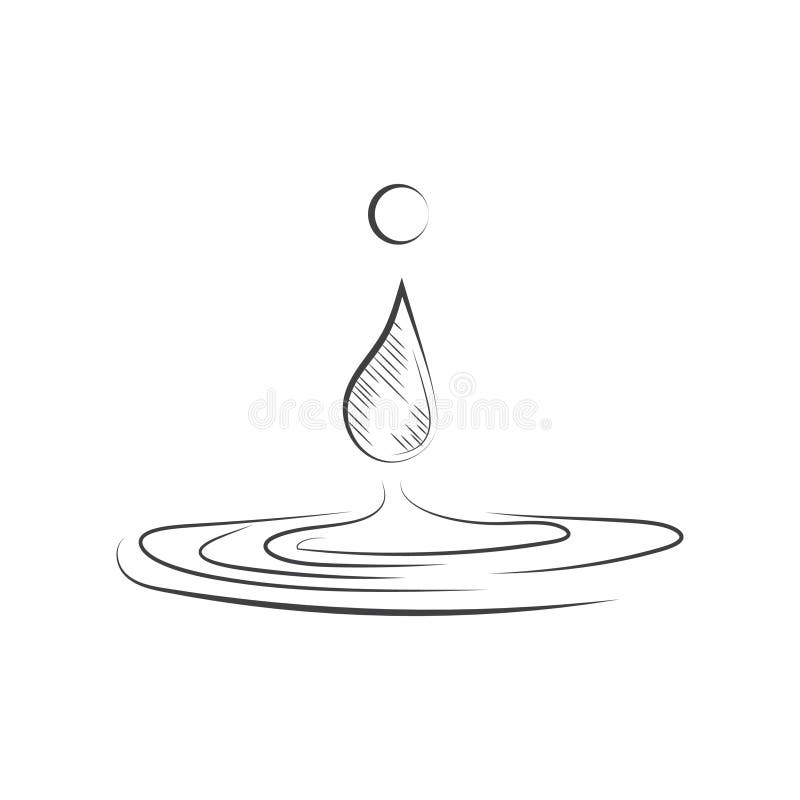 Water Droplet. Vector Illustration Decorative Design Stock Vector ...