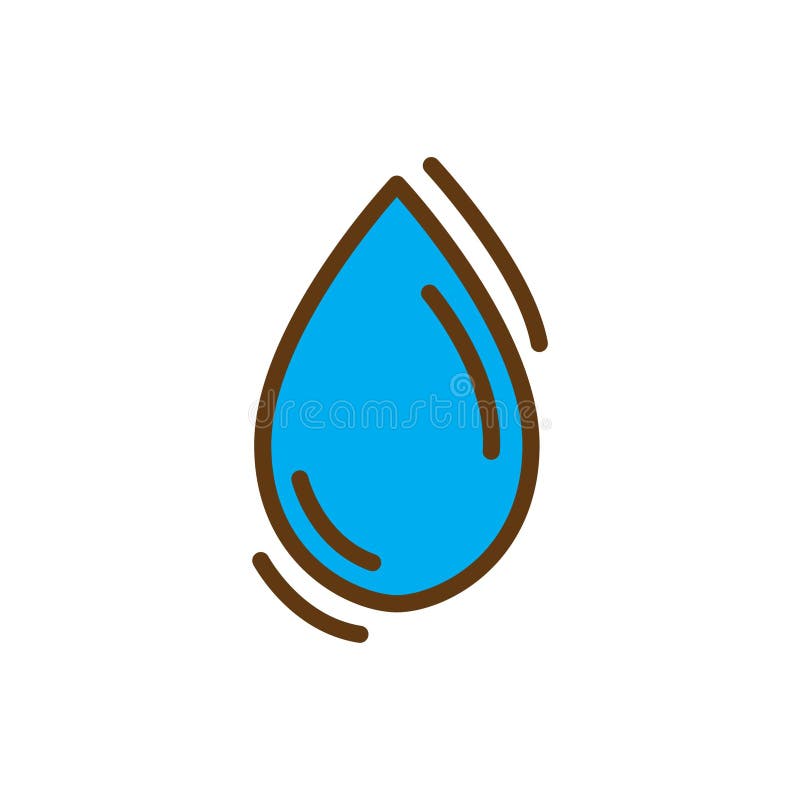Water Droplet. Vector Illustration Decorative Design Stock Vector ...