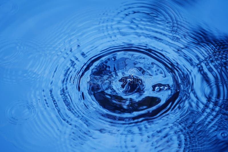 Water Droplets Affect the Surface, Forming Rings on the Surface Stock ...