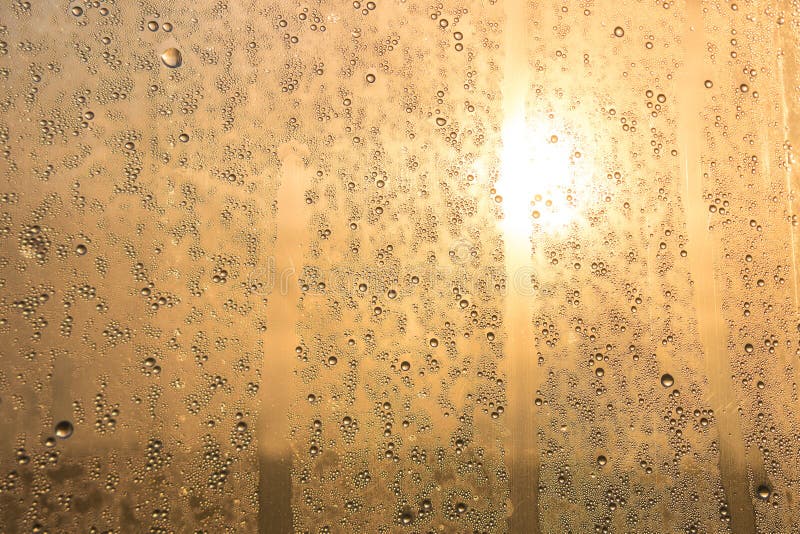 Water Droplets in the Backlight from the Sun Stock Photo - Image of ...