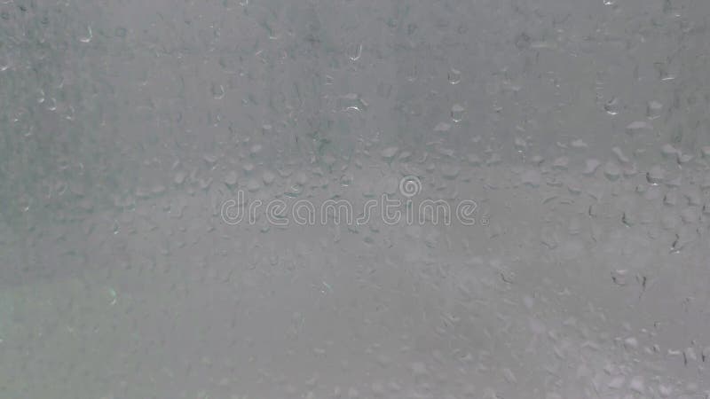 Water Droplets Condensation on a Transparent Glass Window. Stock ...