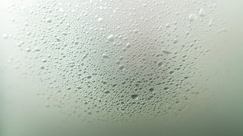 Water Droplets Condense on a Cool Surface Stock Illustration ...