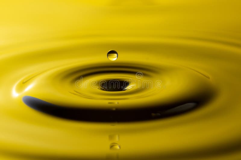 Water Droplets are Created by Releasing Water Drop by Drop To Fall into ...