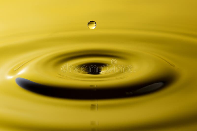 Water Droplets are Created by Releasing Water Drop by Drop To Fall into ...