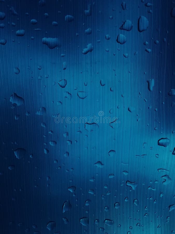 Water Droplets on Dark Blue Background Stock Photo - Image of turquoise ...