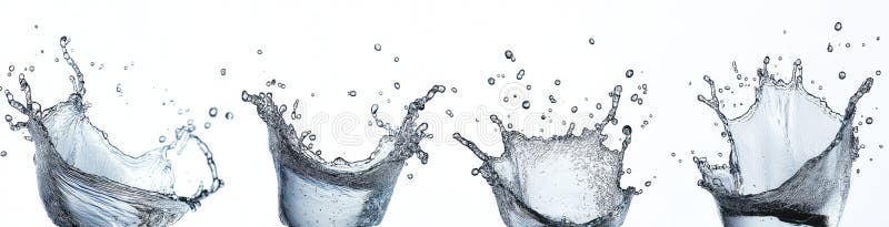 Water Droplets in Diagonal Line. Unique Sizes, Shapes, Dynamic ...