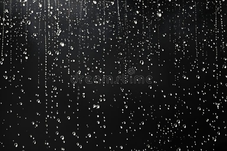 Water Droplets Falling on Black Background, Water Drops, White Dots ...