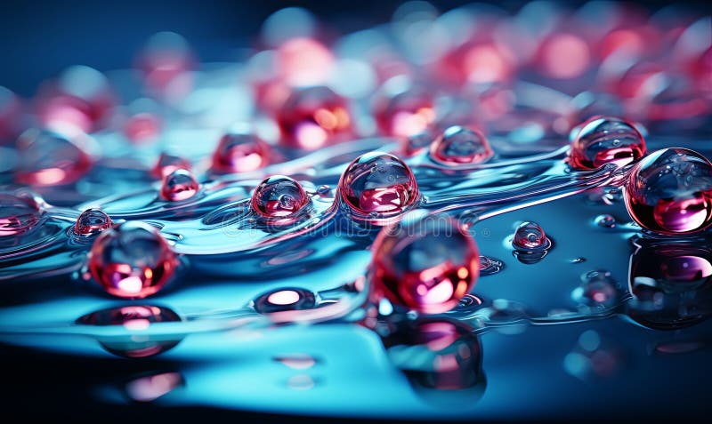 Water Droplets Floating on Table Stock Photo - Image of stationary ...