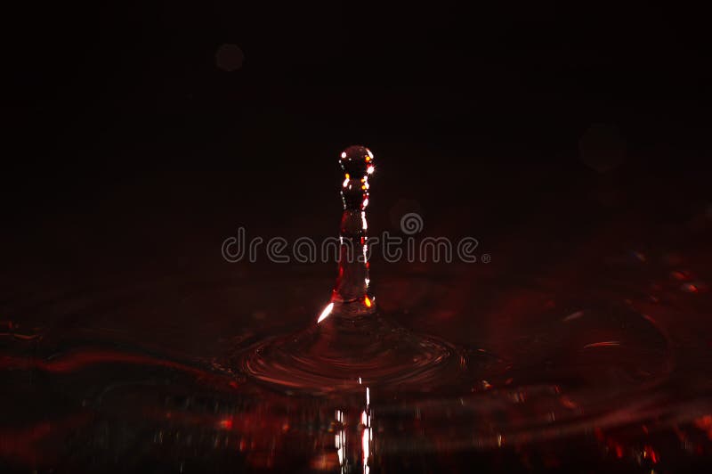 Water Droplets Water Formed when Dripping on the Surface Stock Image ...