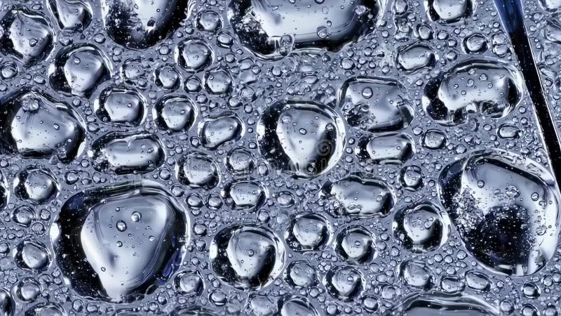 Water Droplets Forming on a Metallic Surface Stock Footage - Video of ...