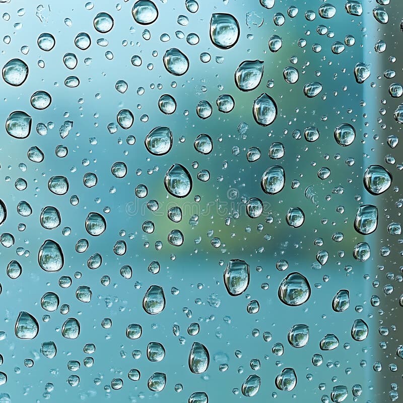 Water Droplets on Glass Surface Abstract Background Texture Stock ...